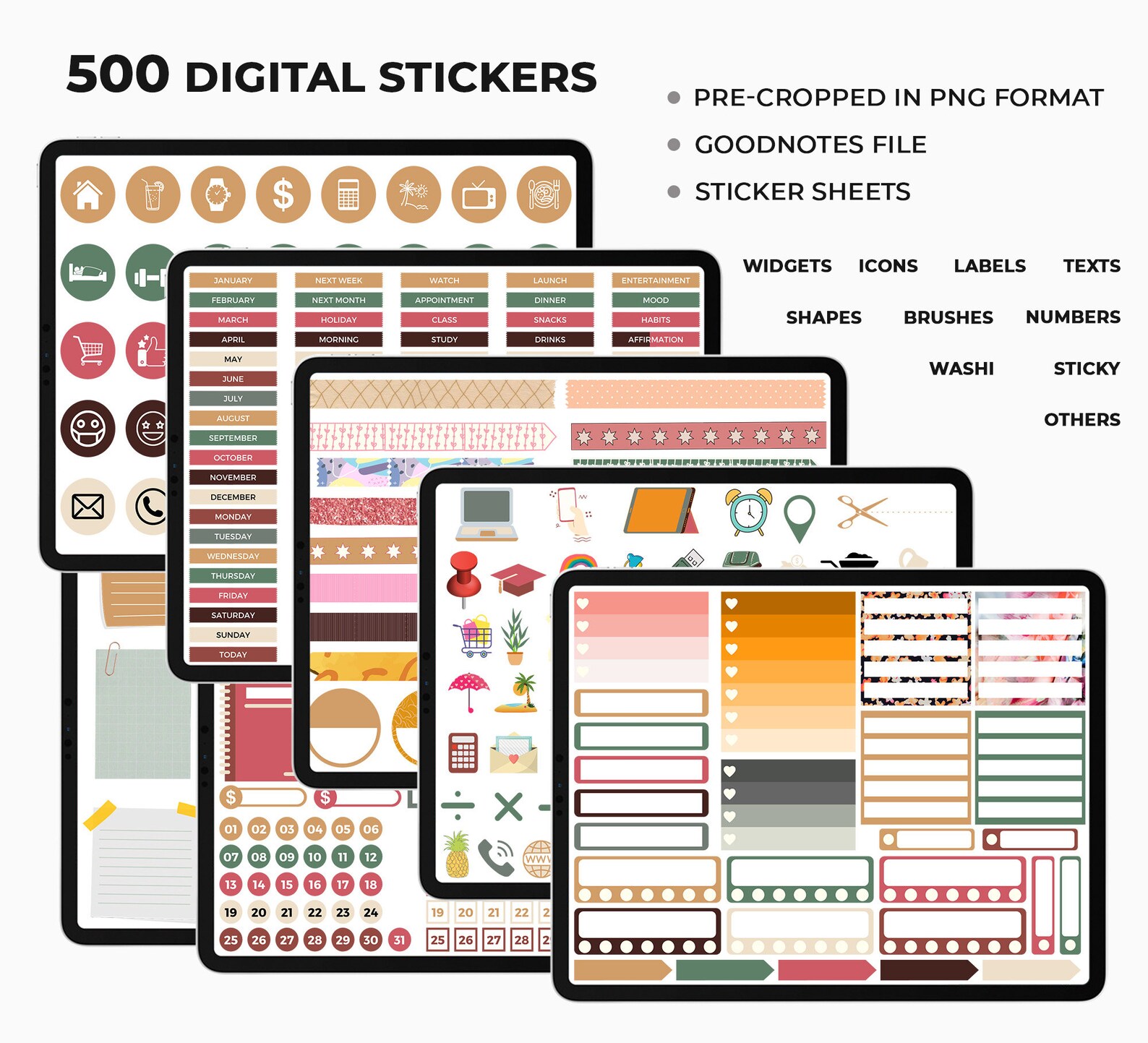 Digital Planner 2024, Goodnotes Planner, 2024 Digital Planner Goodnotes ...