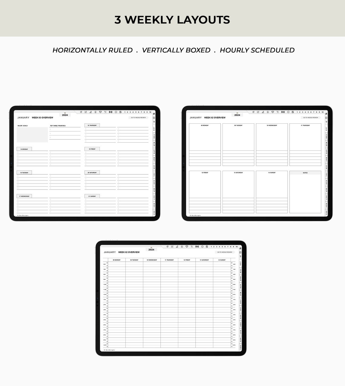Digital Planner 2024, Goodnotes Planner, 2024 Digital Planner Goodnotes ...