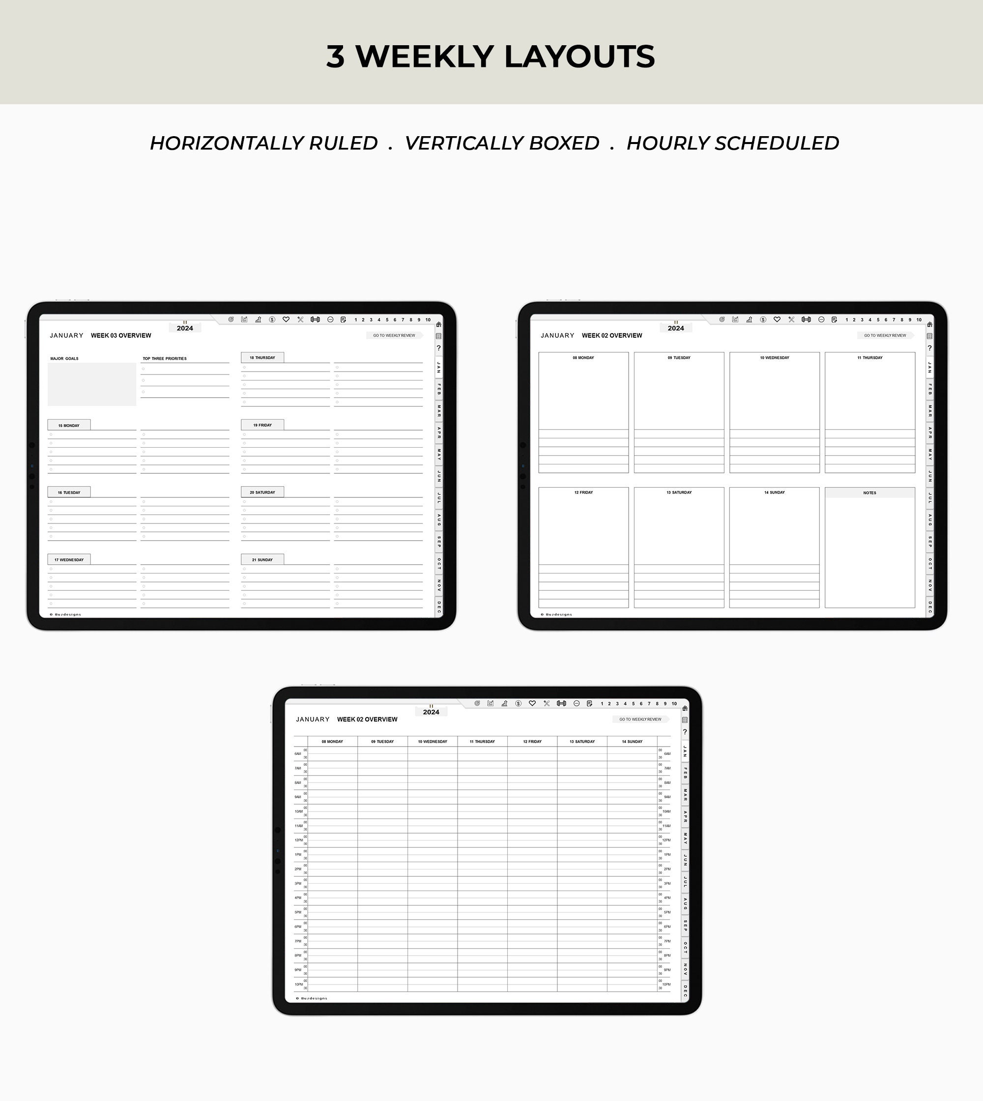 Digital Planner 2024, Goodnotes Planner, 2024 Digital Planner Goodnotes ...