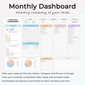 Excel to Do List Tracker Spreadsheet Template, Task Tracker Excel, Task ...