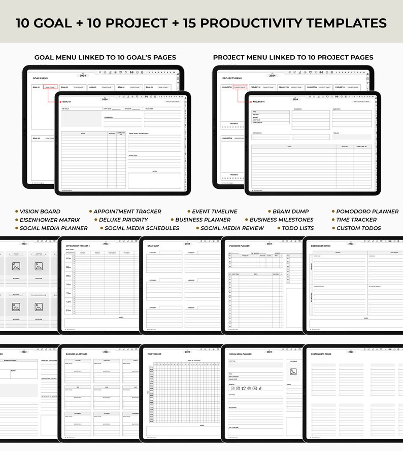 Digital Planner 2024, Goodnotes Planner, 2024 Digital Planner Goodnotes ...
