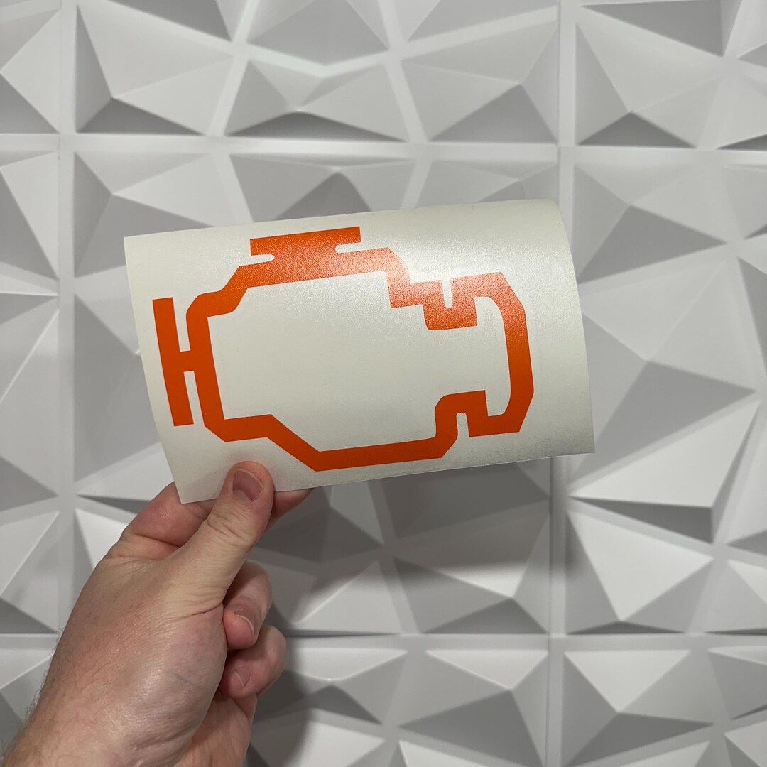 CEL Sticker Check Engine Light - Vinyl Decal Sticker - Car Sticker JDM ...