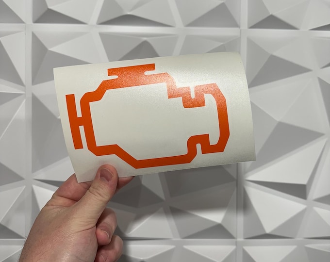 Check Engine Light Decal CEL - Etsy