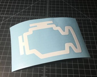 Check Engine JDM Funny Sticker Decal - Etsy