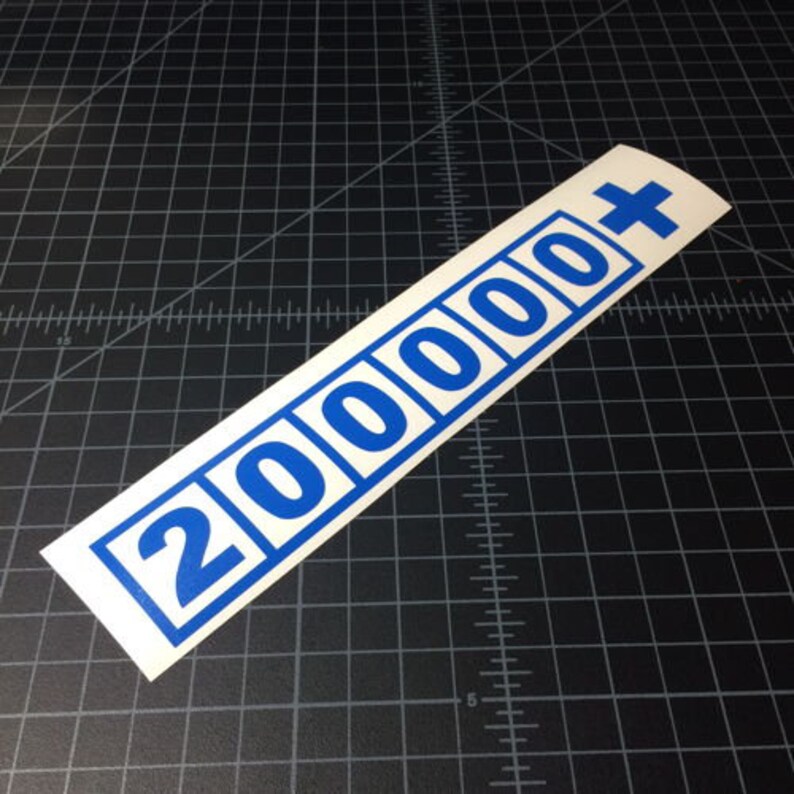 200000 Mile Sticker Vinyl Decal Sticker Car Sticker JDM - Etsy