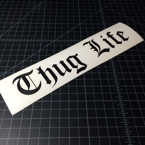 Thug Life Sticker - Vinyl Decal Sticker - Car Sticker JDM - Etsy