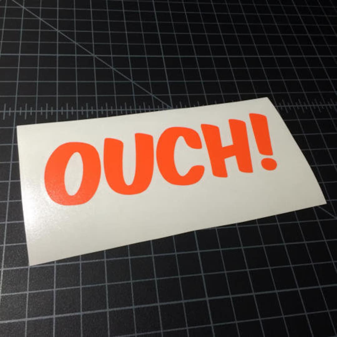 OUCH Sticker Vinyl Decal Sticker Car Sticker JDM - Etsy Italia
