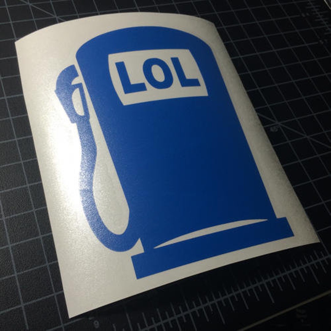LOL Gas Sticker Vinyl Decal Sticker Car Sticker JDM - Etsy