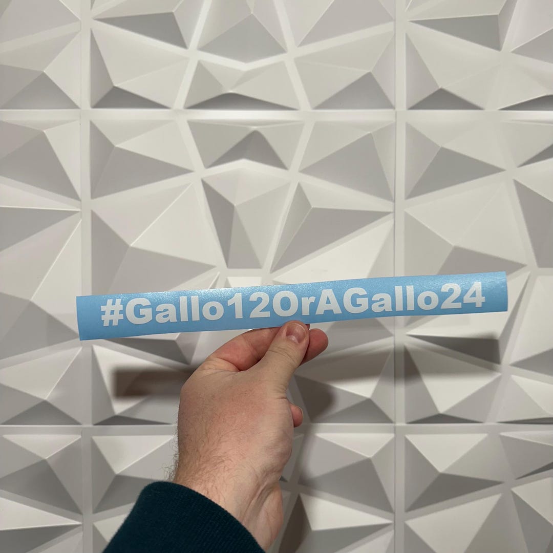 Gallo 12 or A Gallo 24 – Paul Walker Sticker - Vinyl Decal Sticker ...