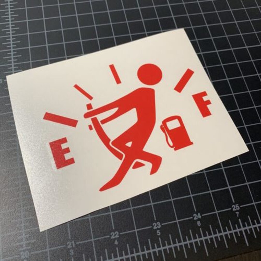 Empty Gas Sticker Vinyl Decal Sticker Car Sticker Funny - Etsy