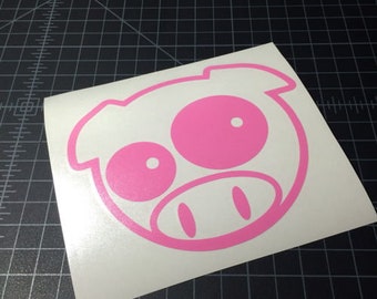 Pig Car Decal | Etsy