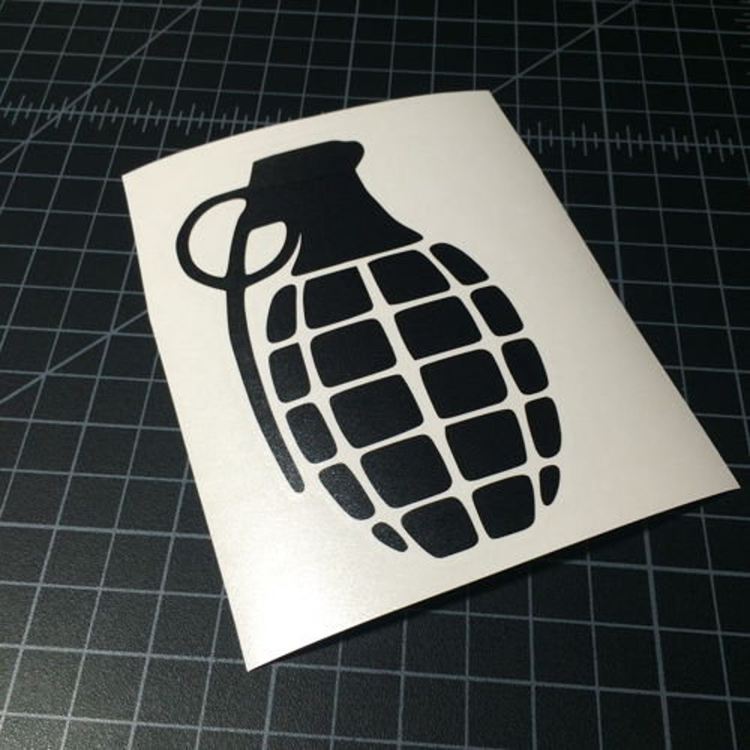 Grenade Sticker Vinyl Decal Sticker Car Sticker JDM 22 Vinyl Colors to ...
