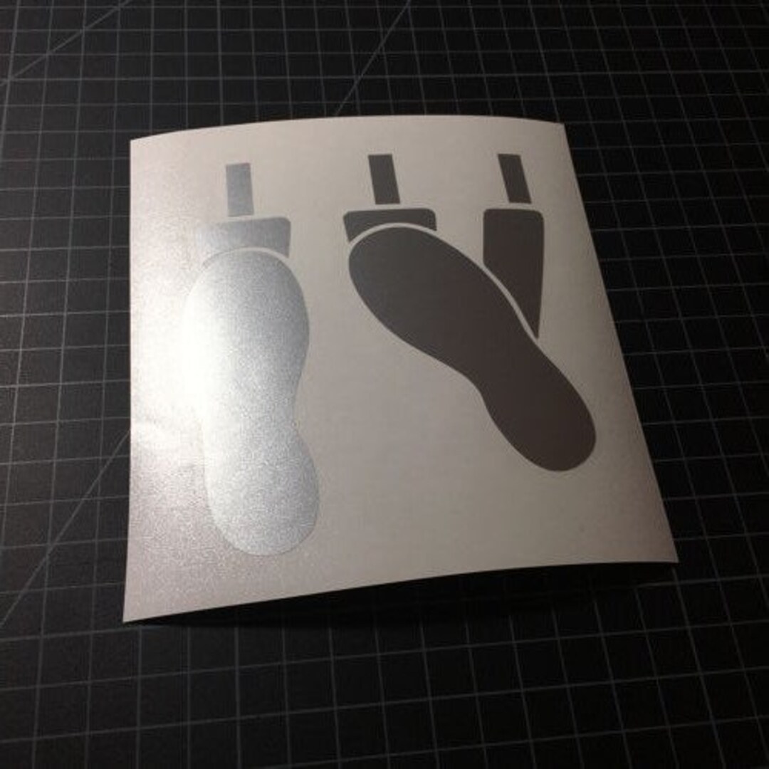 Heel Toe Sticker - Vinyl Decal Sticker - Car Sticker Funny - Etsy