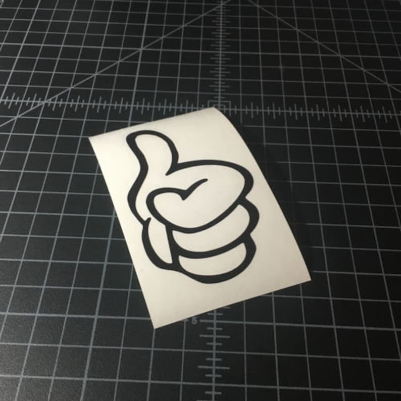 Thumbs up Sticker Vinyl Decal Sticker Car Sticker Funny - Etsy