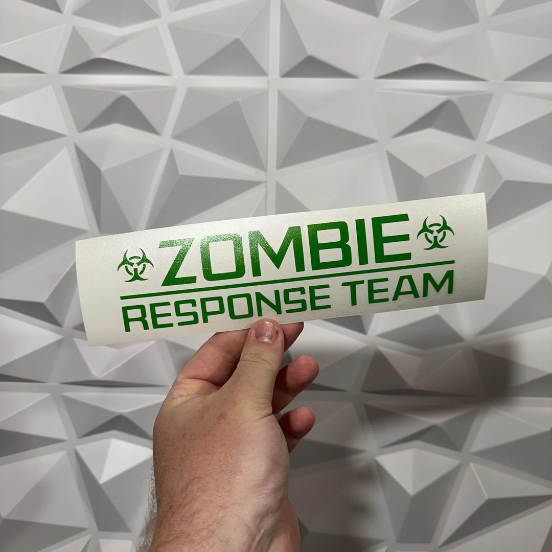 Zombie Response Team Sticker - Vinyl Decal Sticker - Car Sticker JDM - Etsy