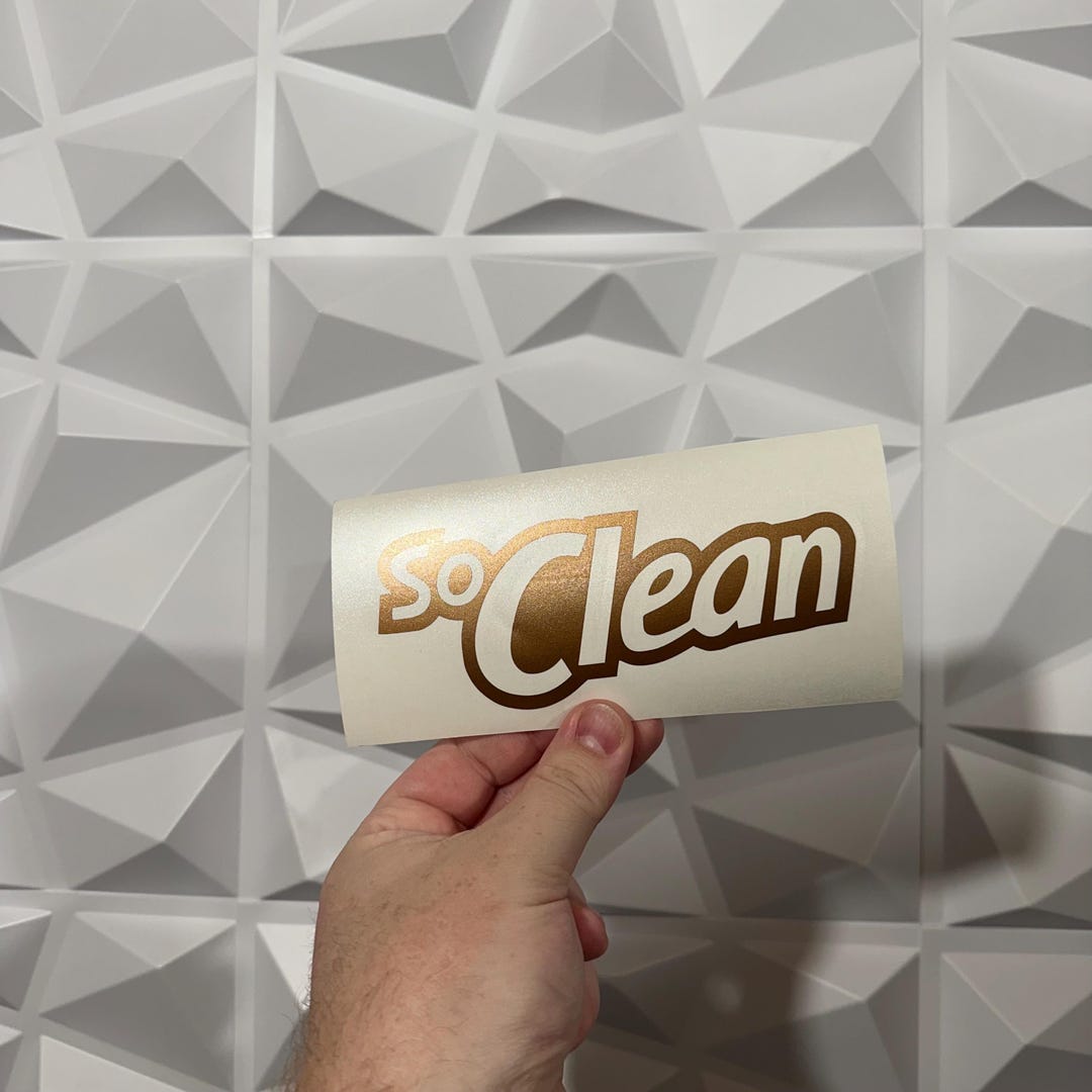 So Clean Sticker - Vinyl Decal Sticker - Car Sticker Funny - Etsy