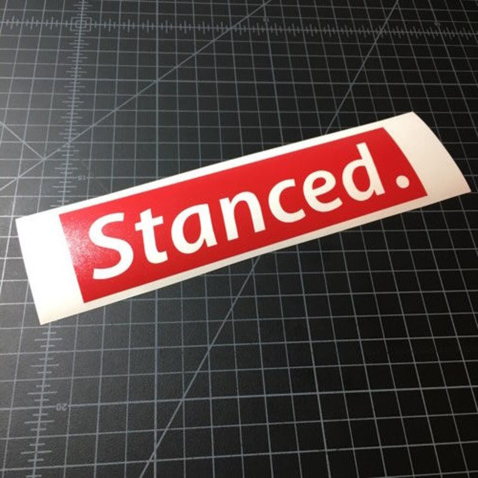 Stanced Label Sticker Vinyl Decal Sticker Car Sticker - Etsy UK