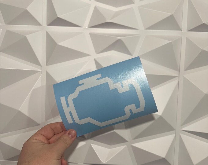 Check Engine Light Decal CEL - Etsy