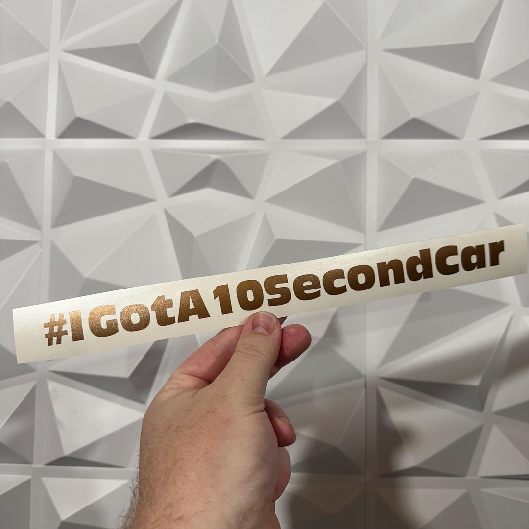10 Second Car – PW Sticker - Vinyl Decal Sticker - Car Sticker JDM - 22 ...