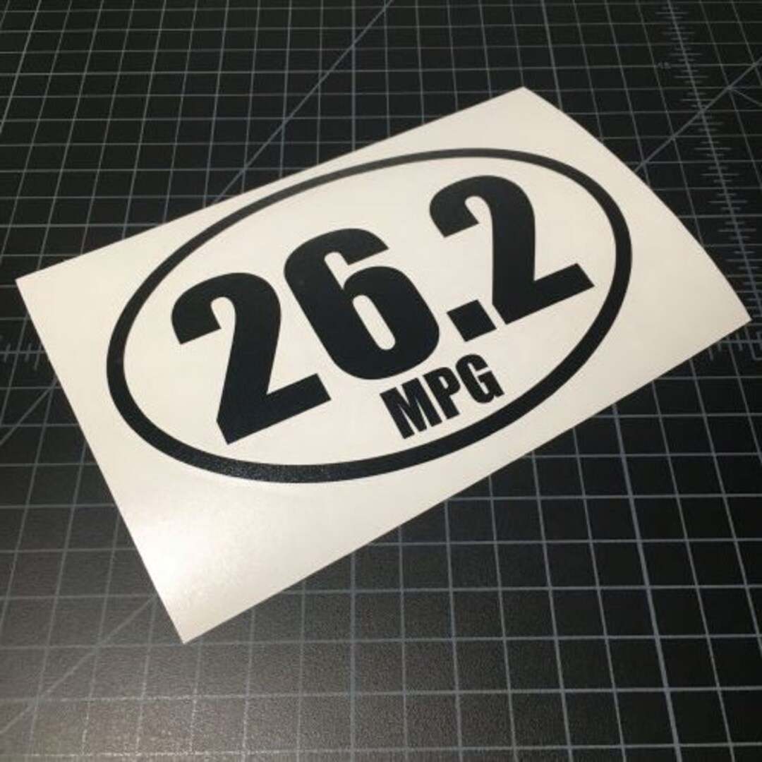 26.2 MPG Sticker - Vinyl Decal Sticker - Car Sticker JDM - 22 Vinyl ...