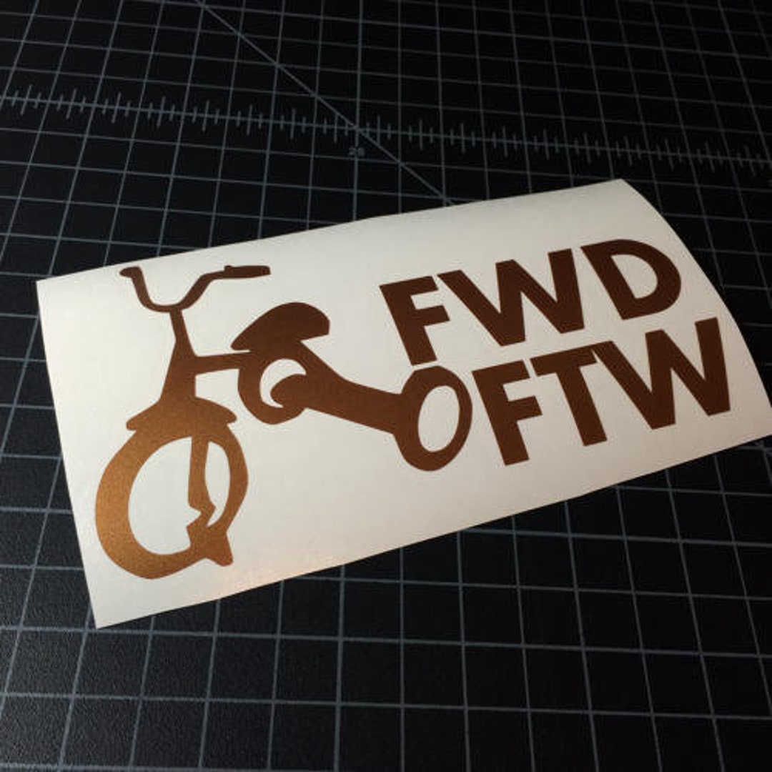 FWD FTW Sticker - Vinyl Decal Sticker - Car Sticker Funny - Etsy