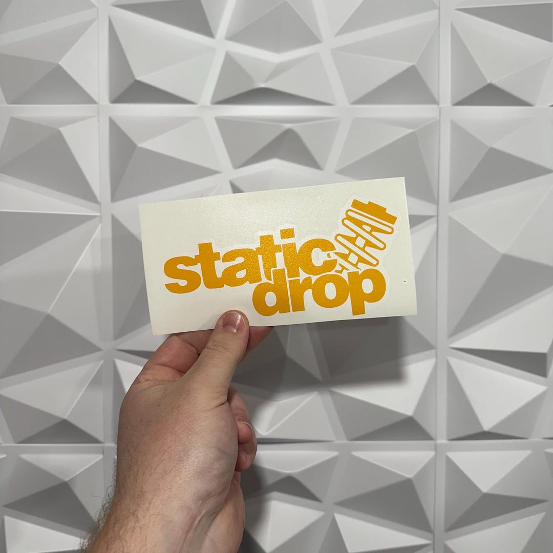 Static Drop Sticker - Vinyl Decal Sticker - Car Sticker JDM - Etsy