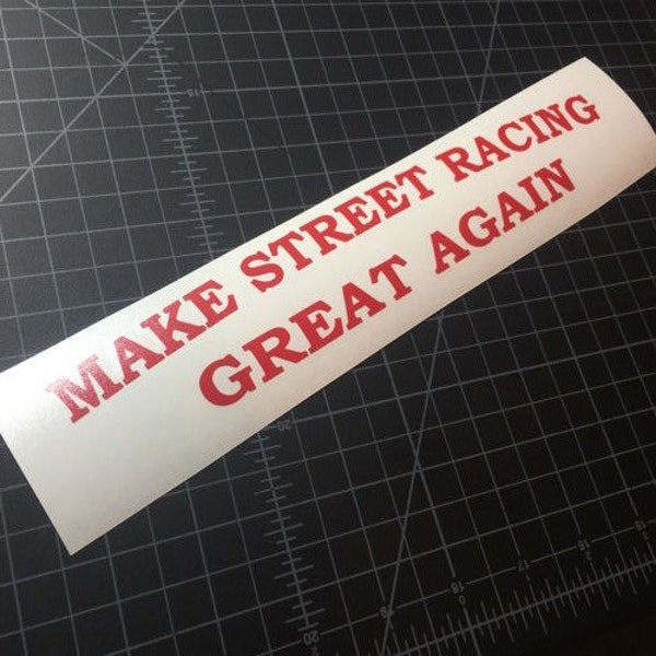 Street Racing Decal - Etsy