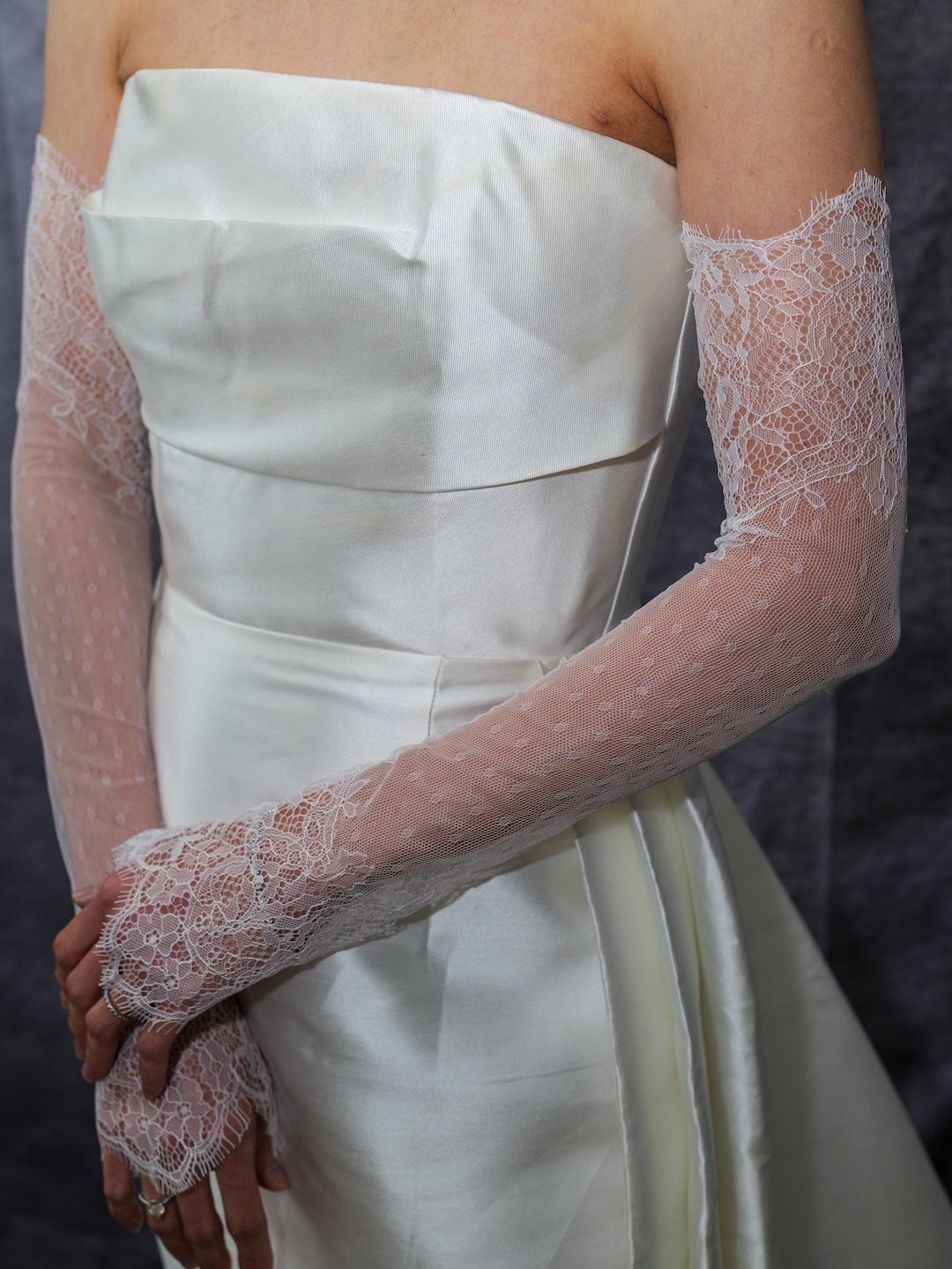 Elegant Lace Bridal Sleeves – New 2026 Design Knuckle Length - Etsy