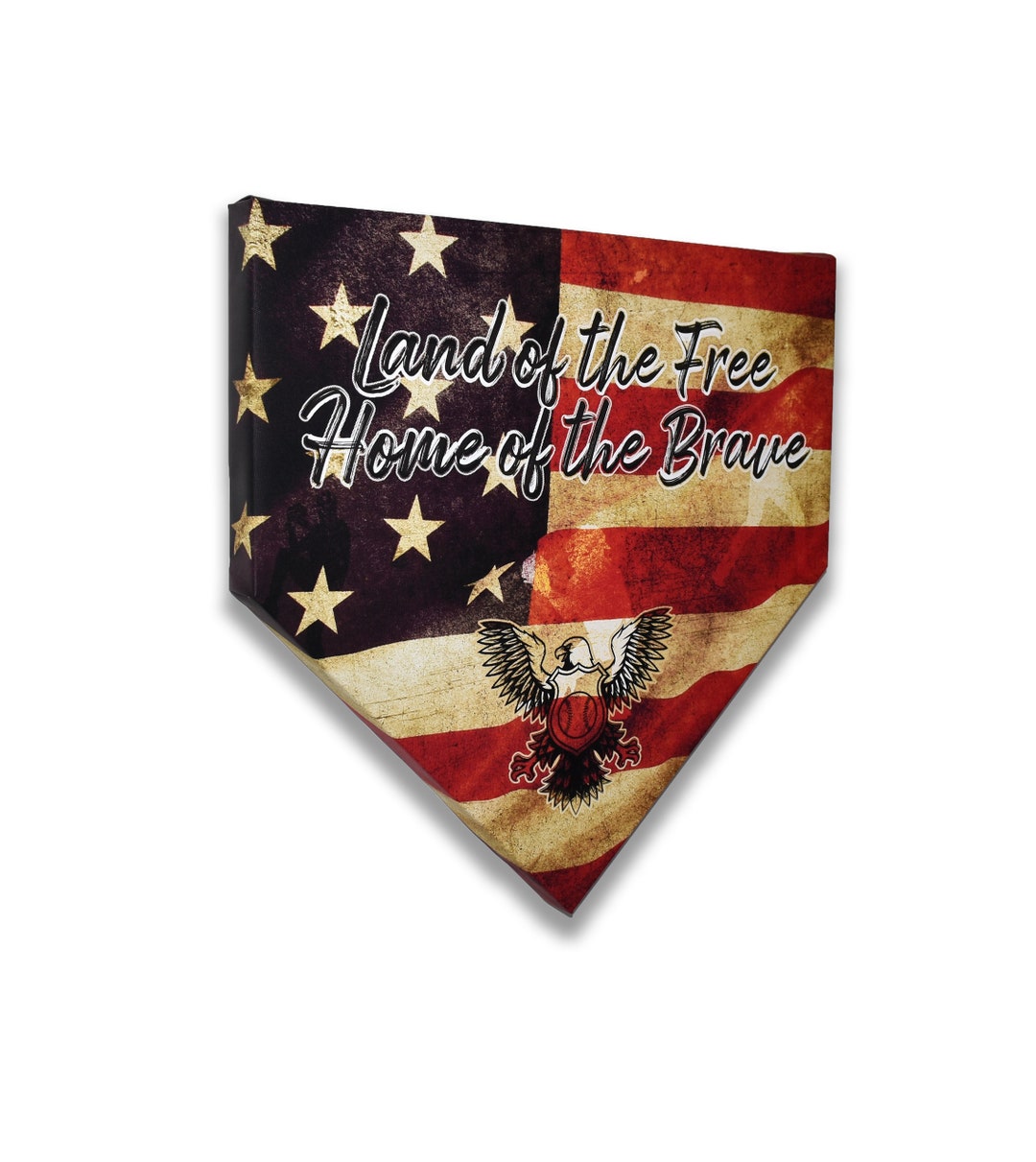 Patriotic Canvas Home Plate, Canvas Prints, Patriotic Wall Art ...