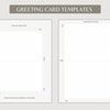 Greeting Card Template, 4x6 and 5x7 Inches Foldable Cards, Blank Card ...