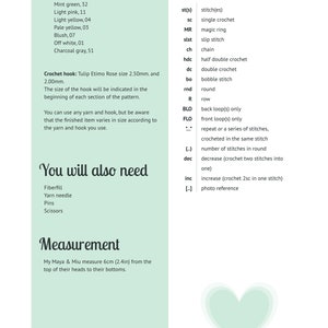 Crochet Pattern US Terms Maya & Miu baby Unicorn Baby Pegasus - Etsy