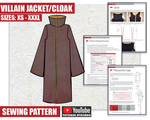 Akatsuki Cloak Sewing Pattern