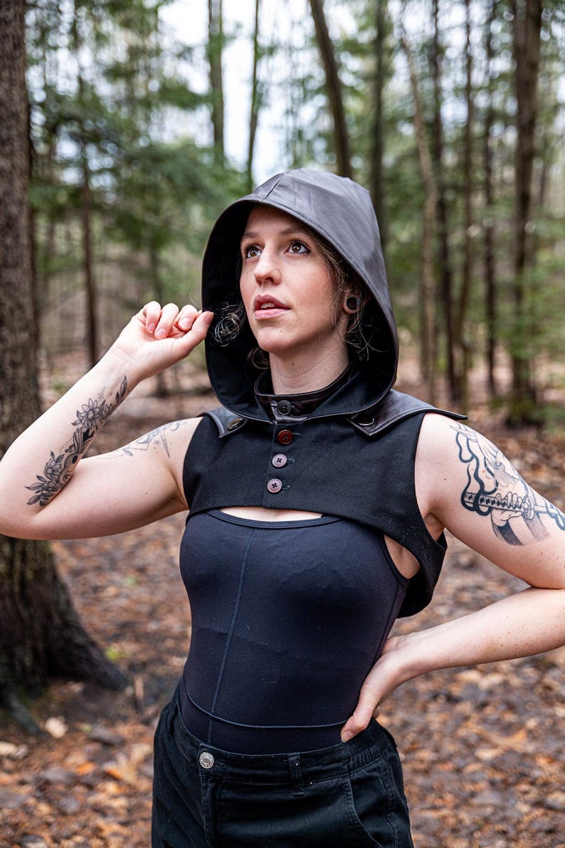 Hooded Half Vest Sewing Pattern: Medieval Cosplay Costume (XS-4XL ...