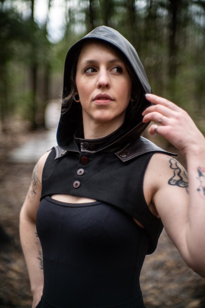 Hooded Half Vest Sewing Pattern: Medieval Cosplay Costume (XS-4XL ...