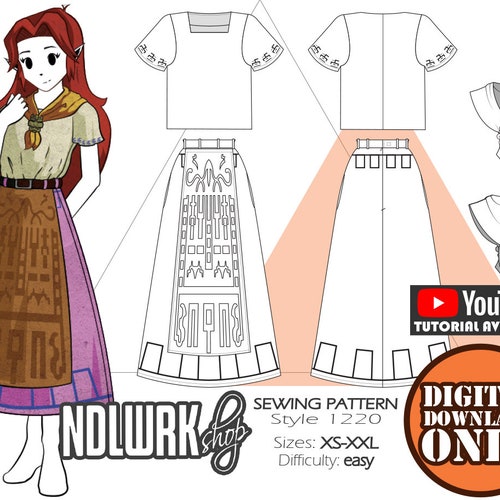 Grown Ups Only Bundle Cosplaysuit PDF Sewing Pattern | Etsy