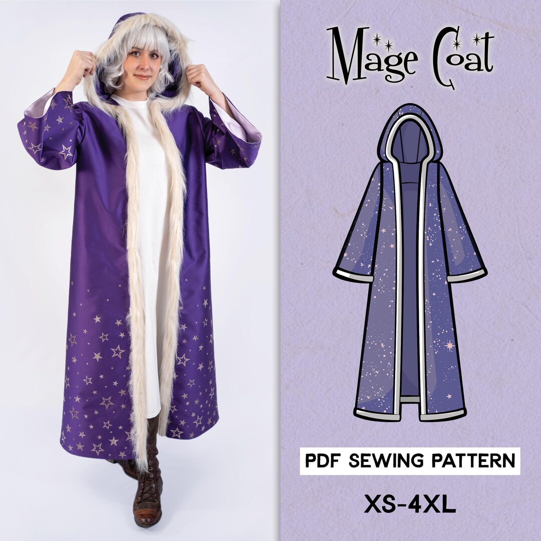 Mage Coat Cosplay Costume Sewing Pattern/downloadable PDF File - Etsy
