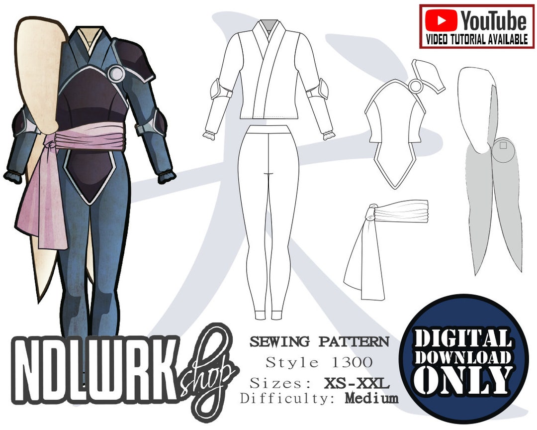 BUNDLE Female Warrior Cosplay Sewing Pattern/downloadable Pdf - Etsy