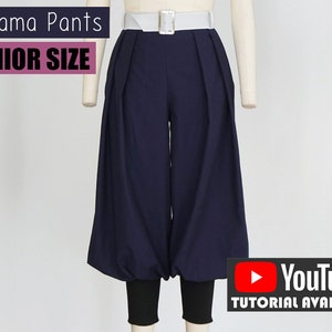 JUNIOR Cuffed Hakama Pants Sewing Pattern/downloadable PDF File and ...