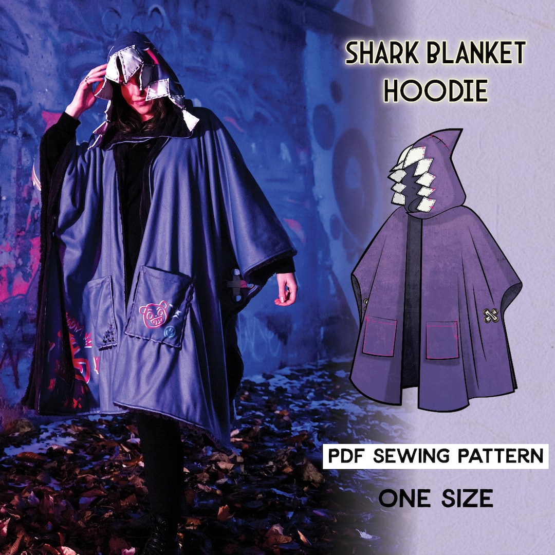 Jinx Cosplay Blanket Hoodie Sewing Pattern | Arcane Jinx Hood PDF - Etsy