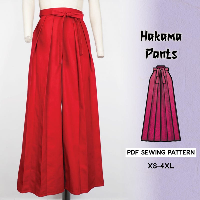 Japanese Patterns Hakama - Etsy
