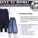Cuffed Hakama Pants Sewing Pattern/downloadable PDF File and Tutorial ...