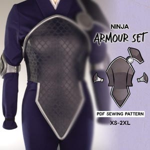 Armour Set 1 Sewing Pattern/downloadable PDF File and Tutorial Book - Etsy