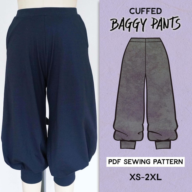 Baggy Pants Pattern - Etsy