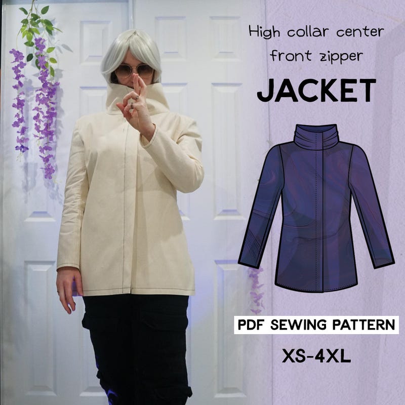 High Collar Jacket - Etsy
