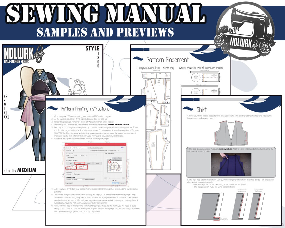 BUNDLE Female Warrior Cosplay Sewing Pattern/downloadable Pdf - Etsy