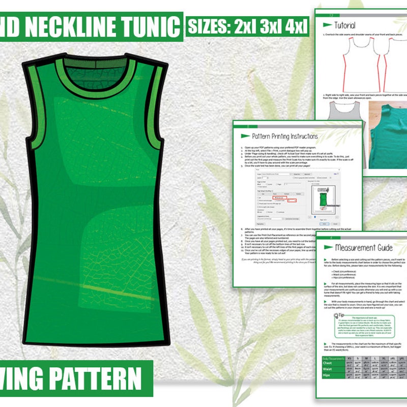 Tunic Sewing Pattern - Etsy