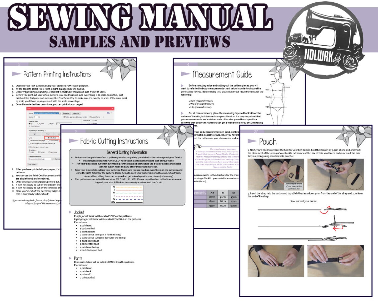 Thigh Strap and Pouch Cosplay Sewing Pattern/downloadable PDF File - Etsy