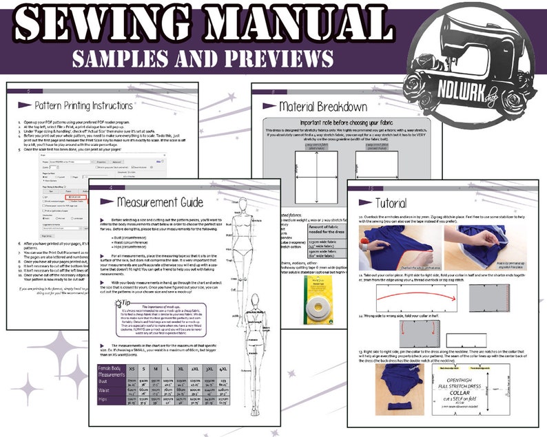 Open Thigh Full Stretch Dress Sewing Pattern/downloadable PDF and ...