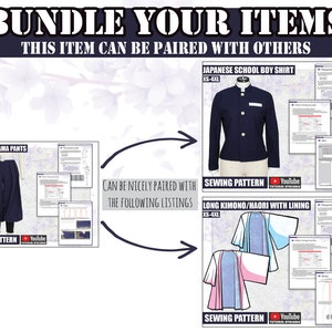 Cuffed Hakama Pants Sewing Pattern/downloadable PDF File and Tutorial ...