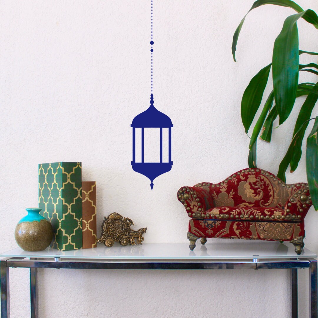 Moroccan Lantern Decal Arabian Night Wall Vinyl Decal Sticker Arab ...